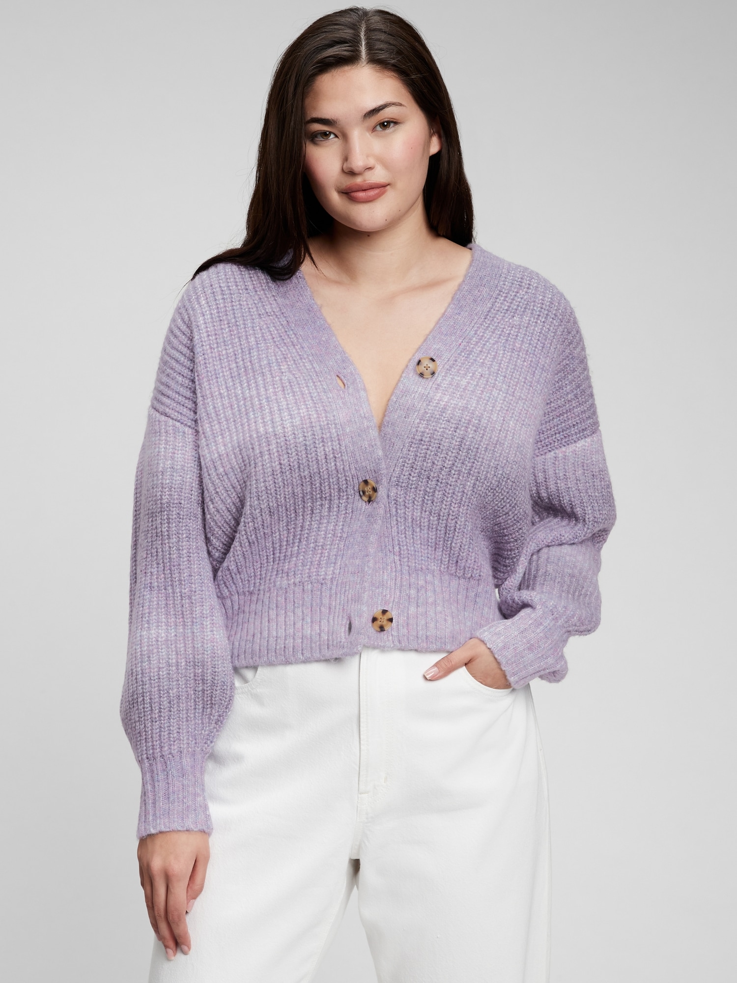 Cozy Button-Front Cardigan | Gap