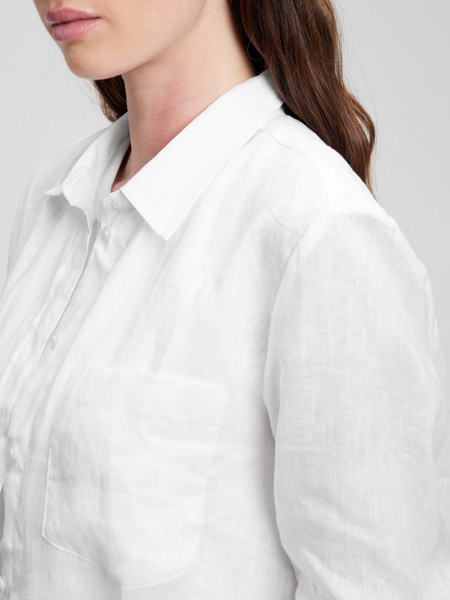 Linen Boyfriend Shirt | Gap