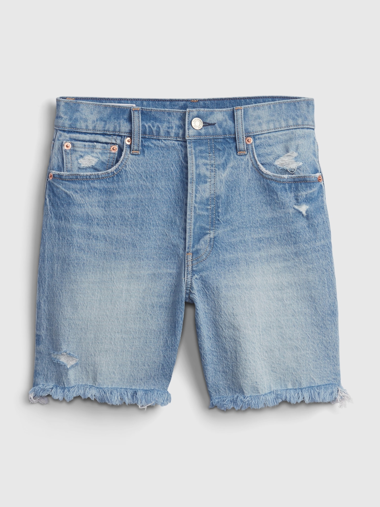 6" High Rise Cheeky Midi Shorts with Washwell | Gap