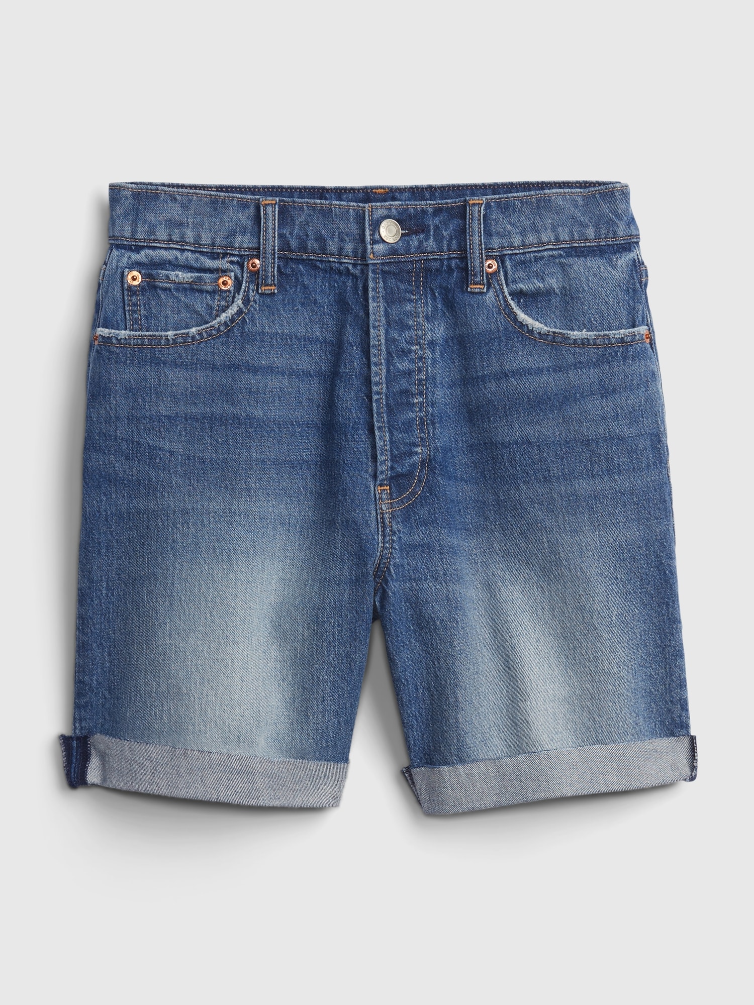 6" High Rise Cheeky Midi Shorts with Washwell | Gap
