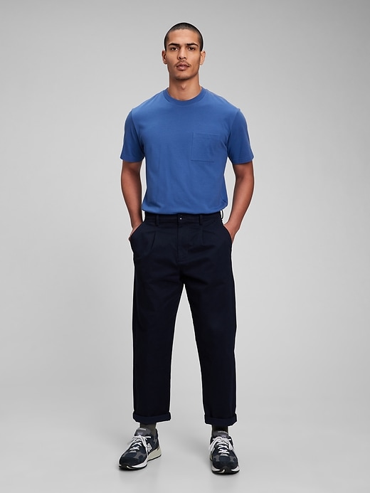Relaxed Vintage Pleated Khakis | Gap