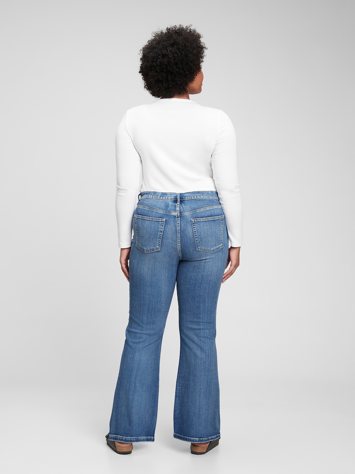 High Rise '70s Flare Jeans with Washwell | Gap