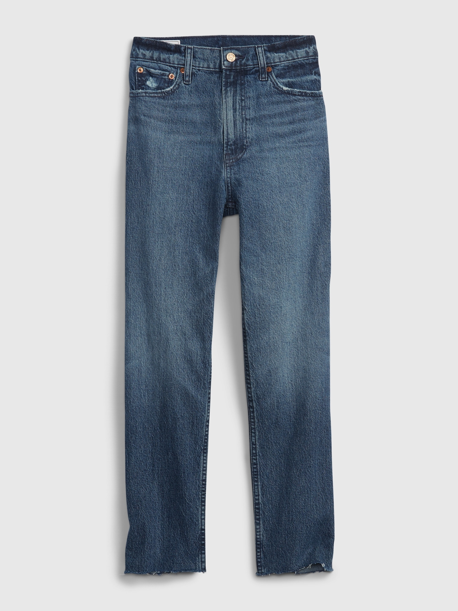Sky High Rise Cheeky Straight Jeans with Washwell | Gap