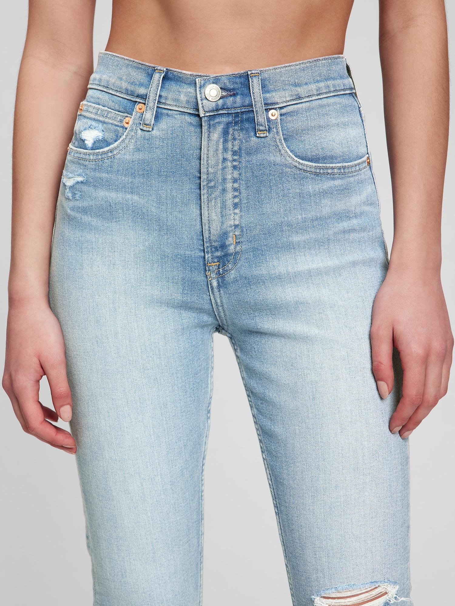 High Rise Vintage Slim Jeans with Washwell | Gap