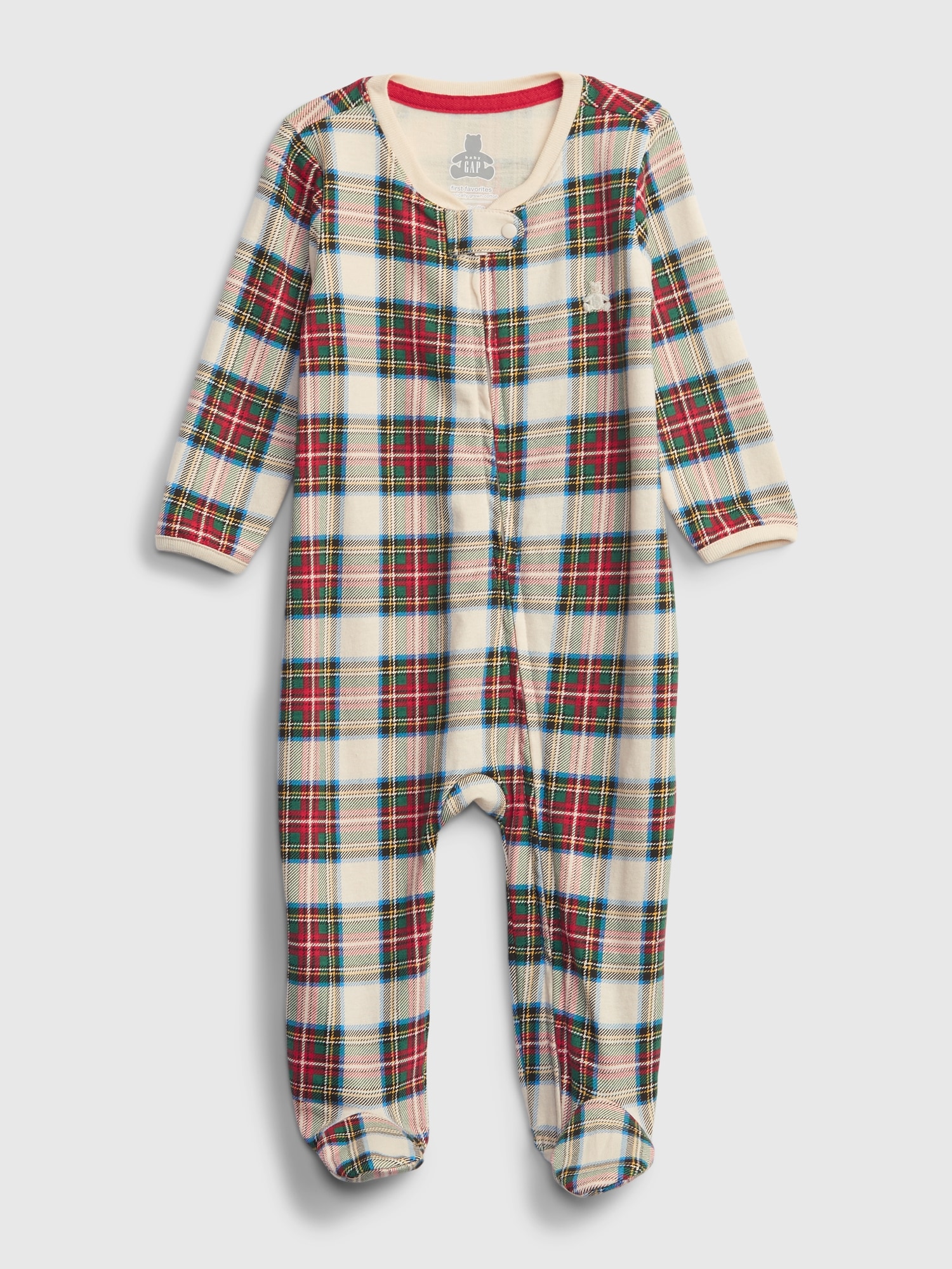 Baby 100% Organic Cotton PJ One-Piece | Gap