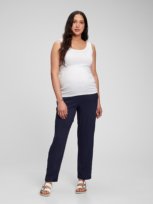 Maternity Smock-Waist Pants | Gap