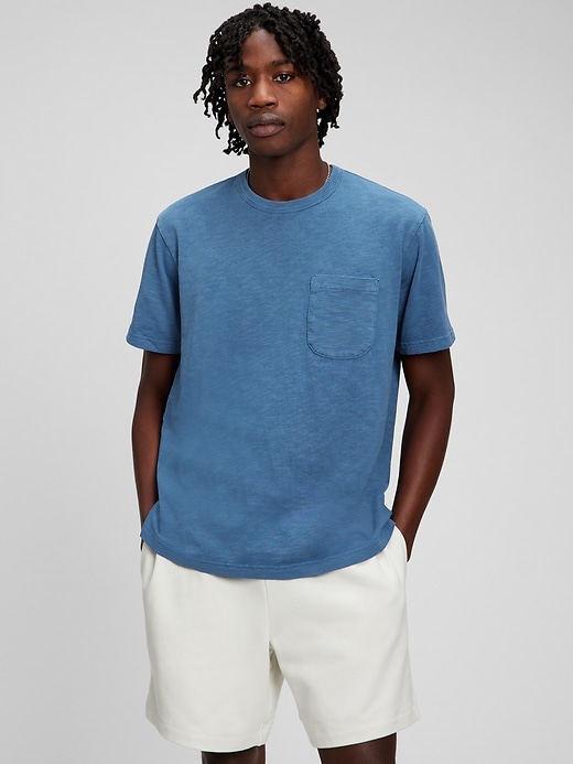 Classic Fit Slub Pocket T Shirt Gap