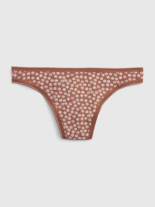 Stretch Cotton Thong Gap