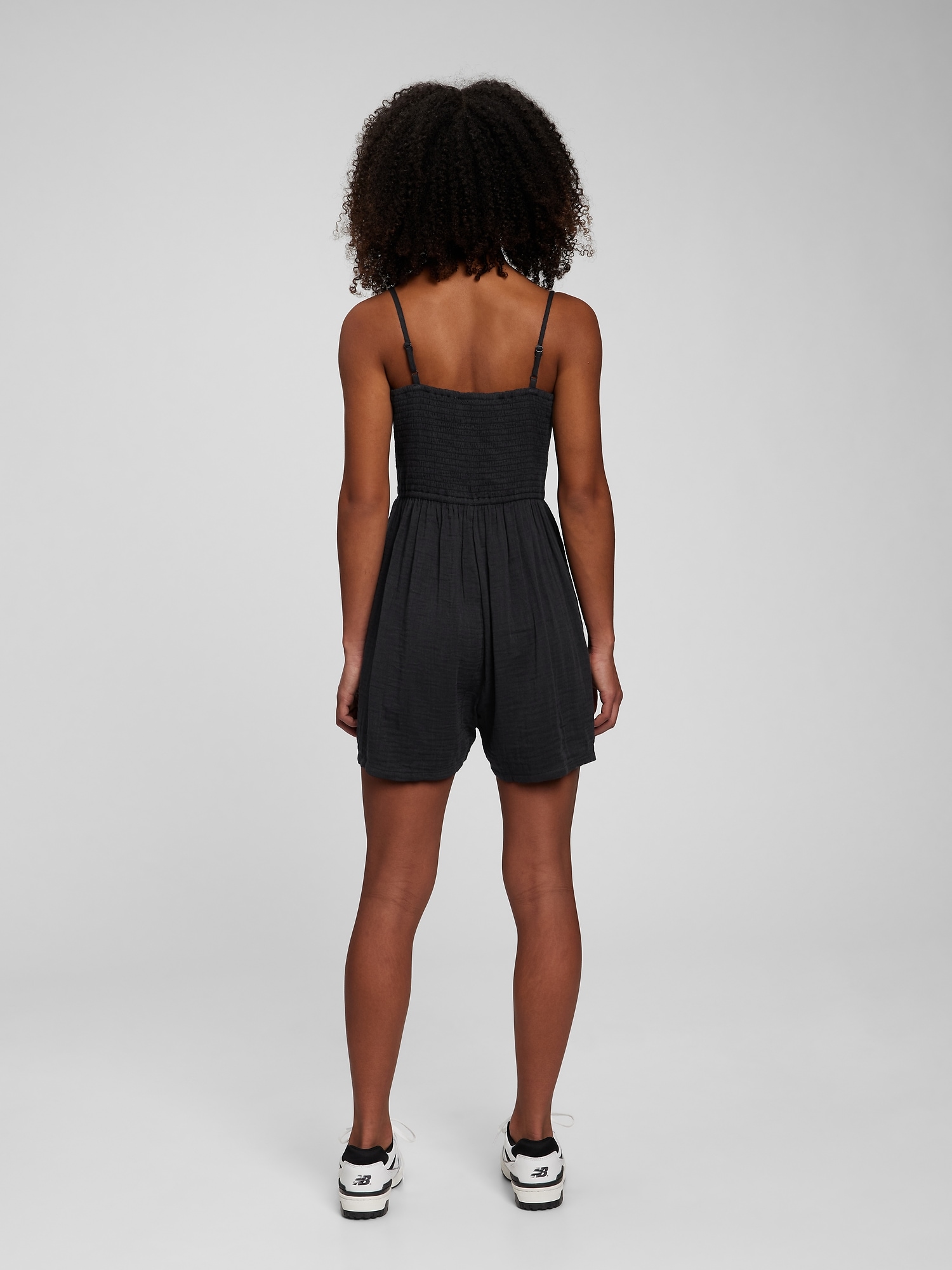 Teen Crinkle Gauze Romper | Gap