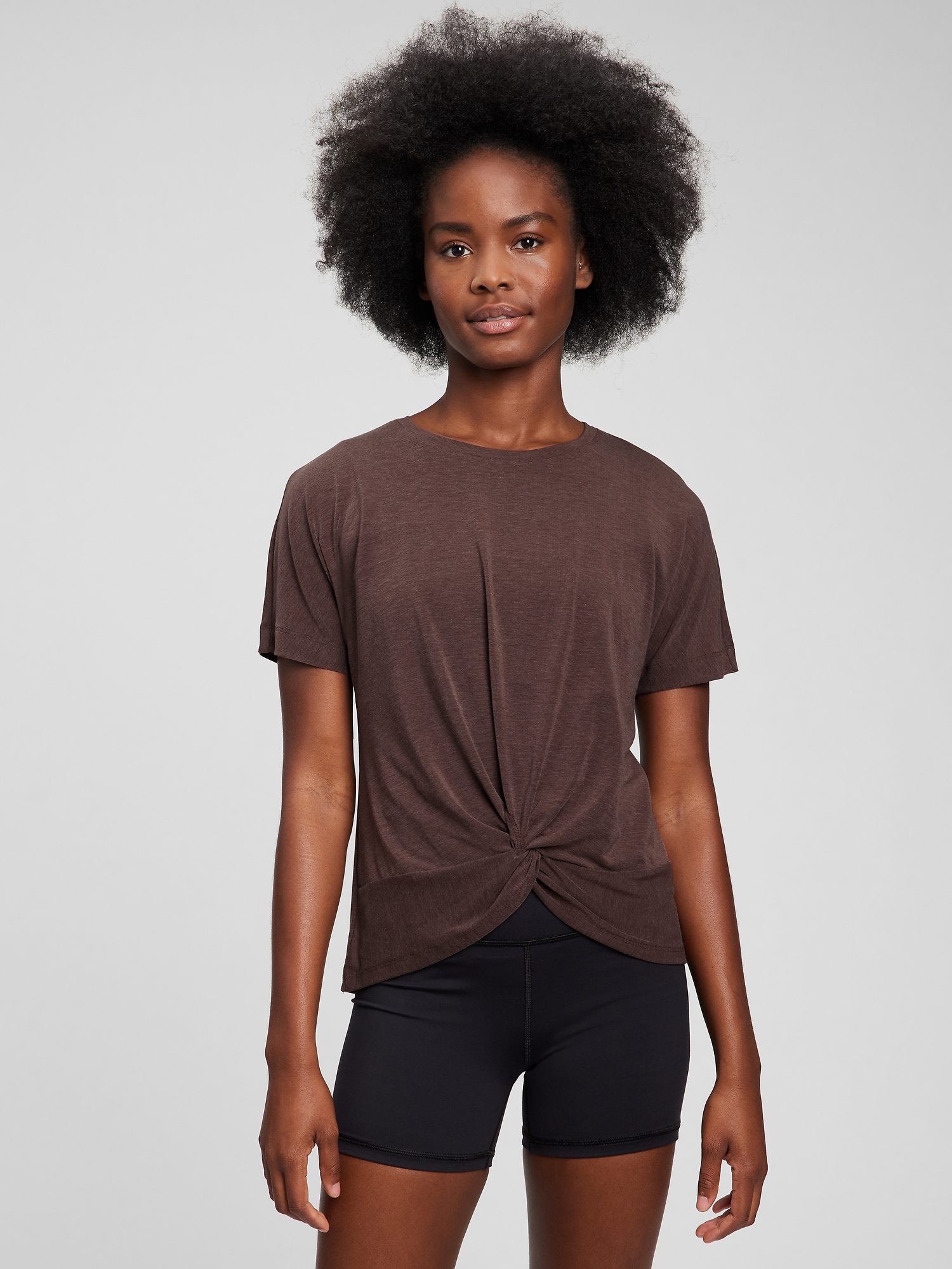 GapFit Twist-Front T-Shirt | Gap