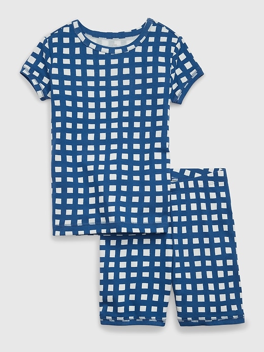 Kids 100% Organic Cotton Checkerboard PJ Shorts Set | Gap