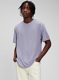Linen Blend T Shirt Gap