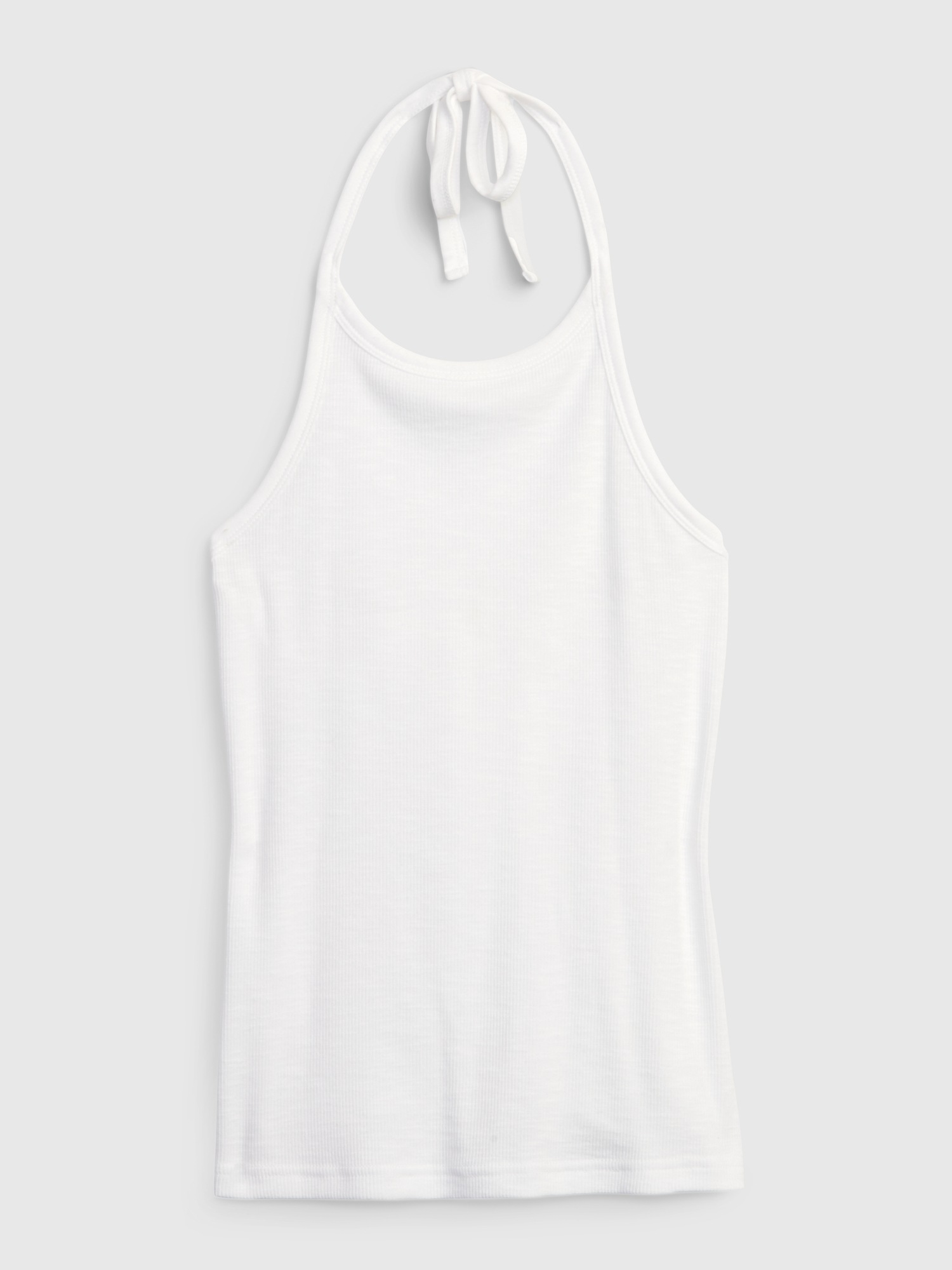 Tie-Back Cropped Halter Tank Top | Gap