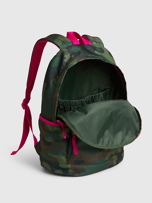 Kids Recycled Camo Senior Backpack | Gap