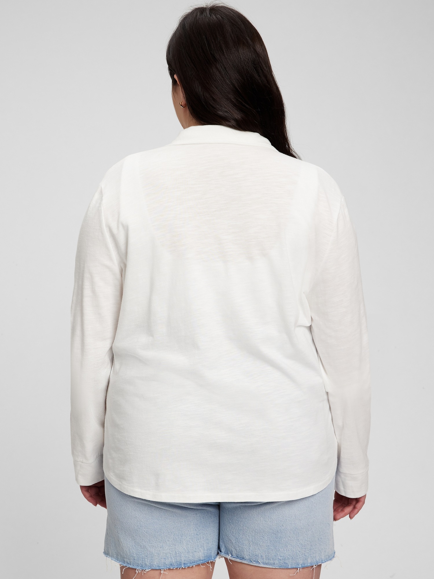 Soft Knit Button-Front Shirt | Gap