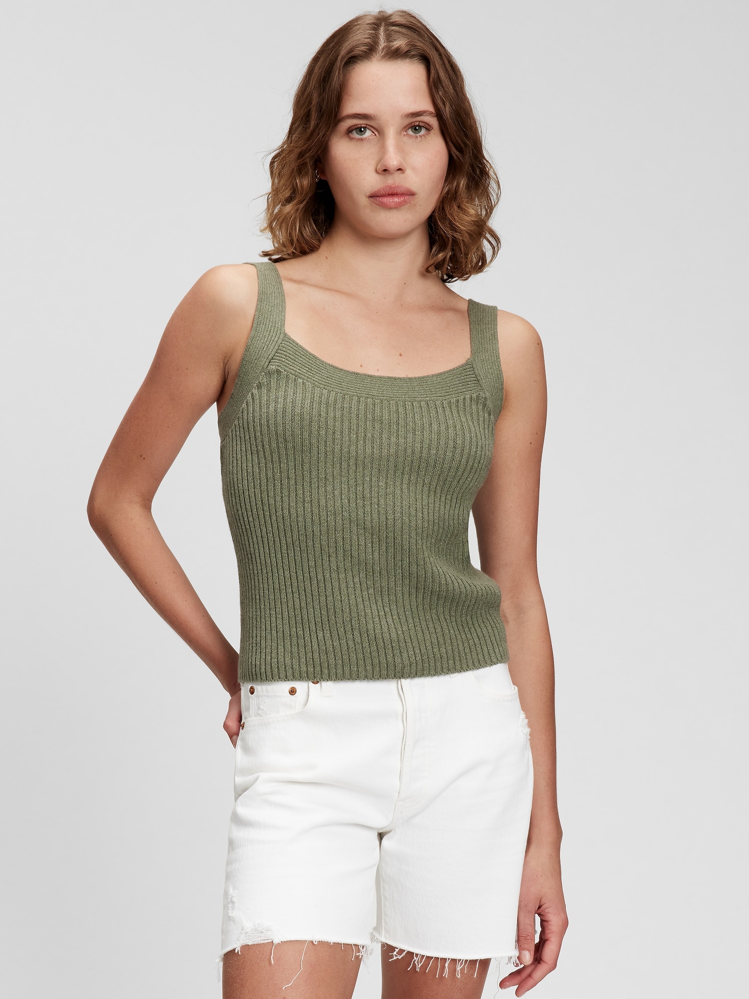 Chunky Rib Sweater Tank Top | Gap