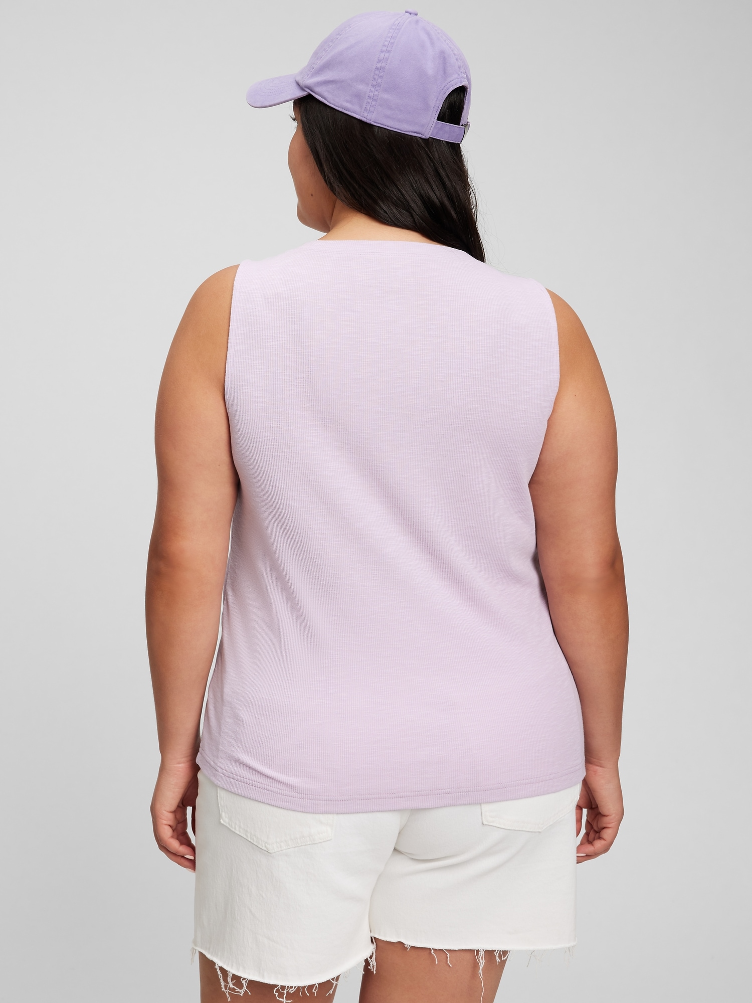 Slub Henley Tank Top | Gap