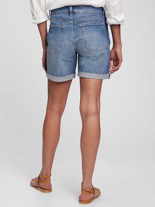 6" High Rise Cheeky Midi Shorts with Washwell | Gap