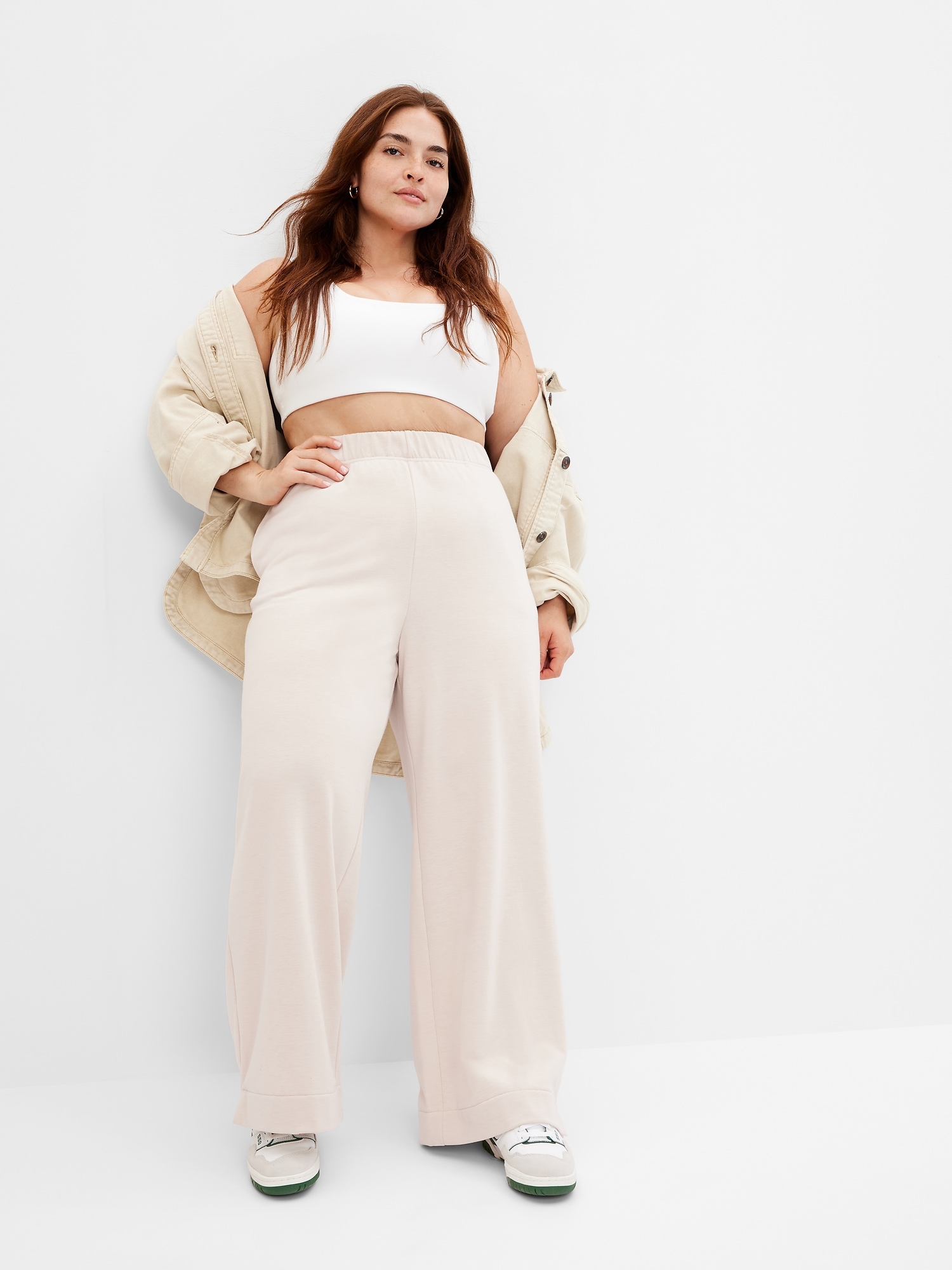 High Rise Cloud Light Wide-Leg Pants | Gap