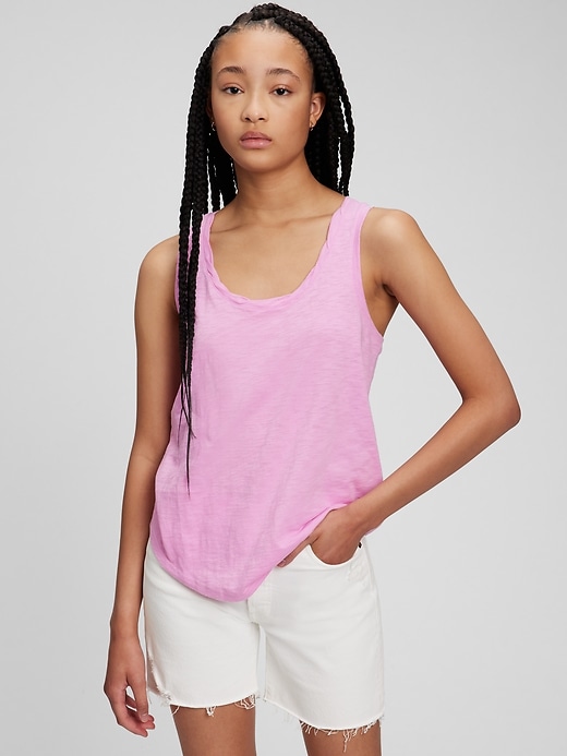 Organic Cotton Racerback Tank Top | Gap