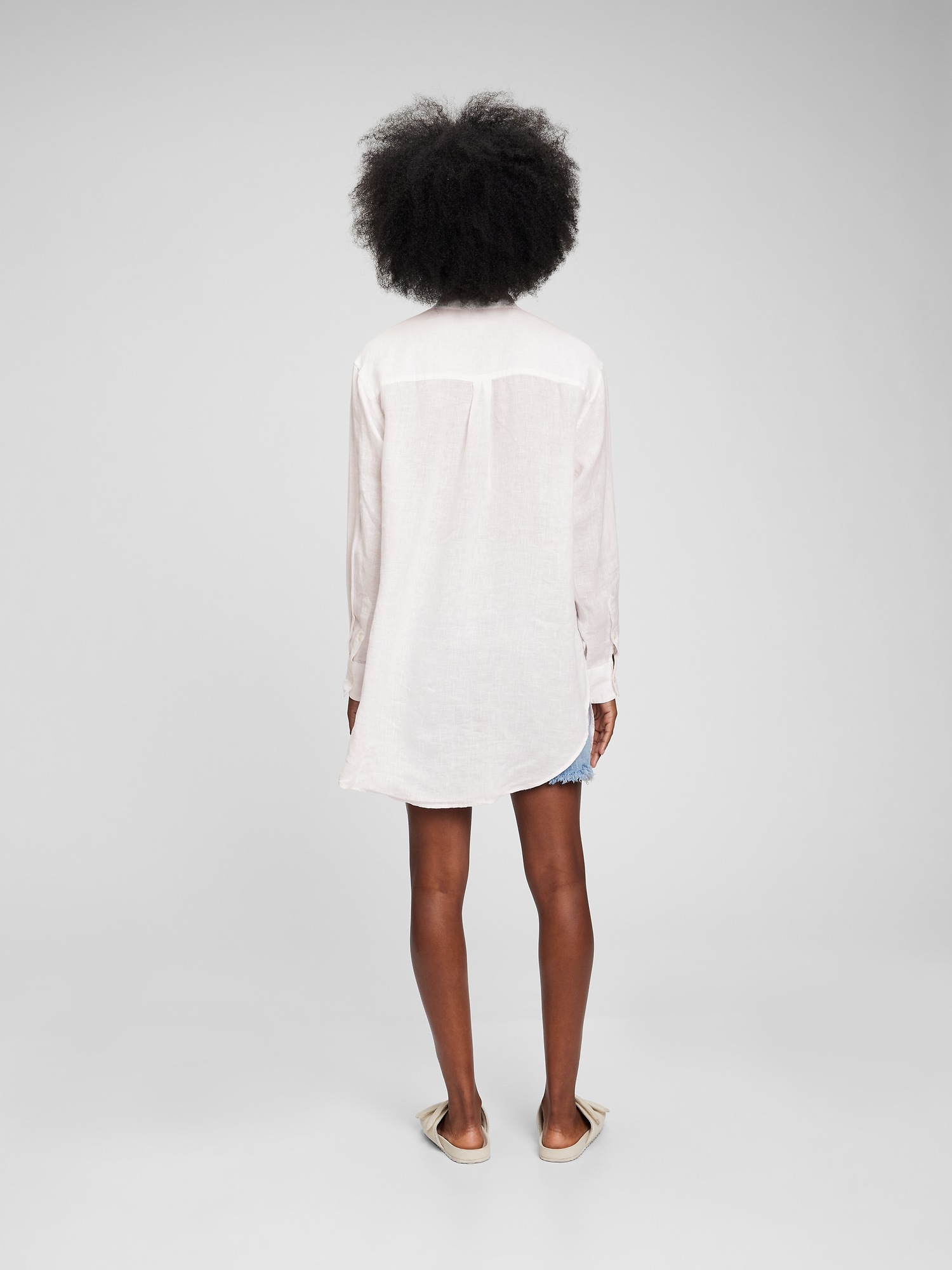 Linen Weekend Tunic Shirt | Gap
