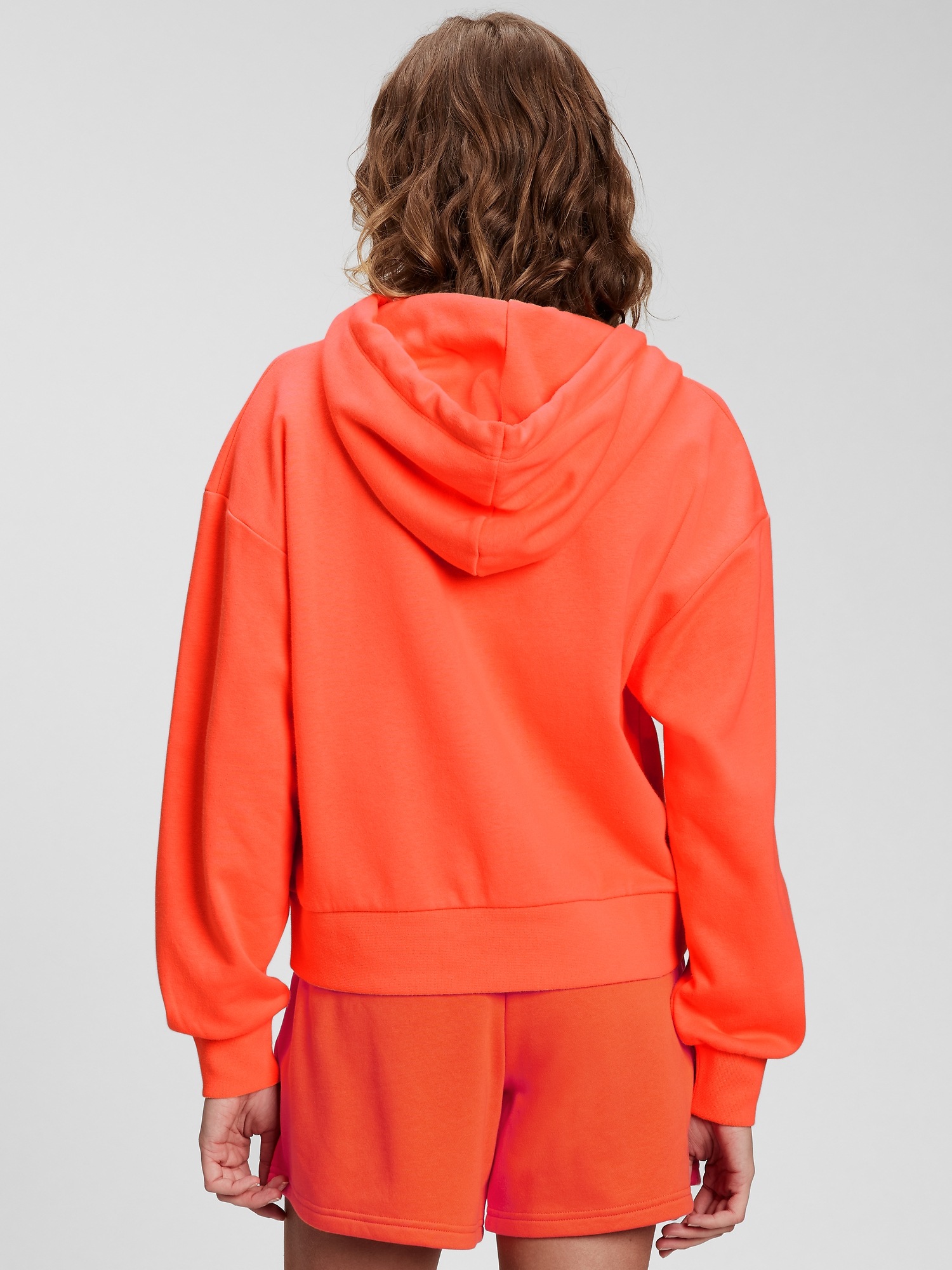 Vintage Soft Cropped Full Zip Hoodie Gap