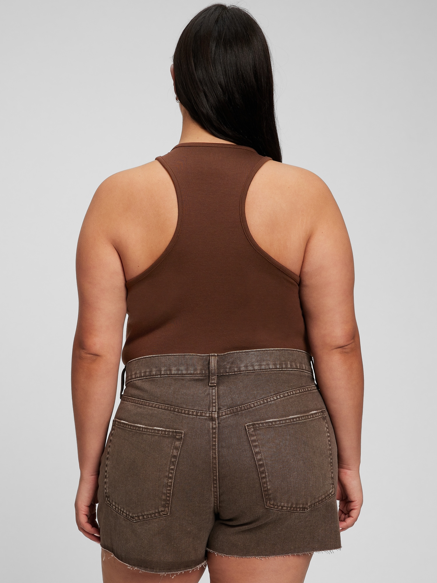 Modern Racerback V-Neck Bodysuit | Gap