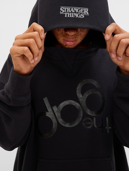 Gap × Stranger Things Teen Upside Down Gap Logo Hoodie | Gap