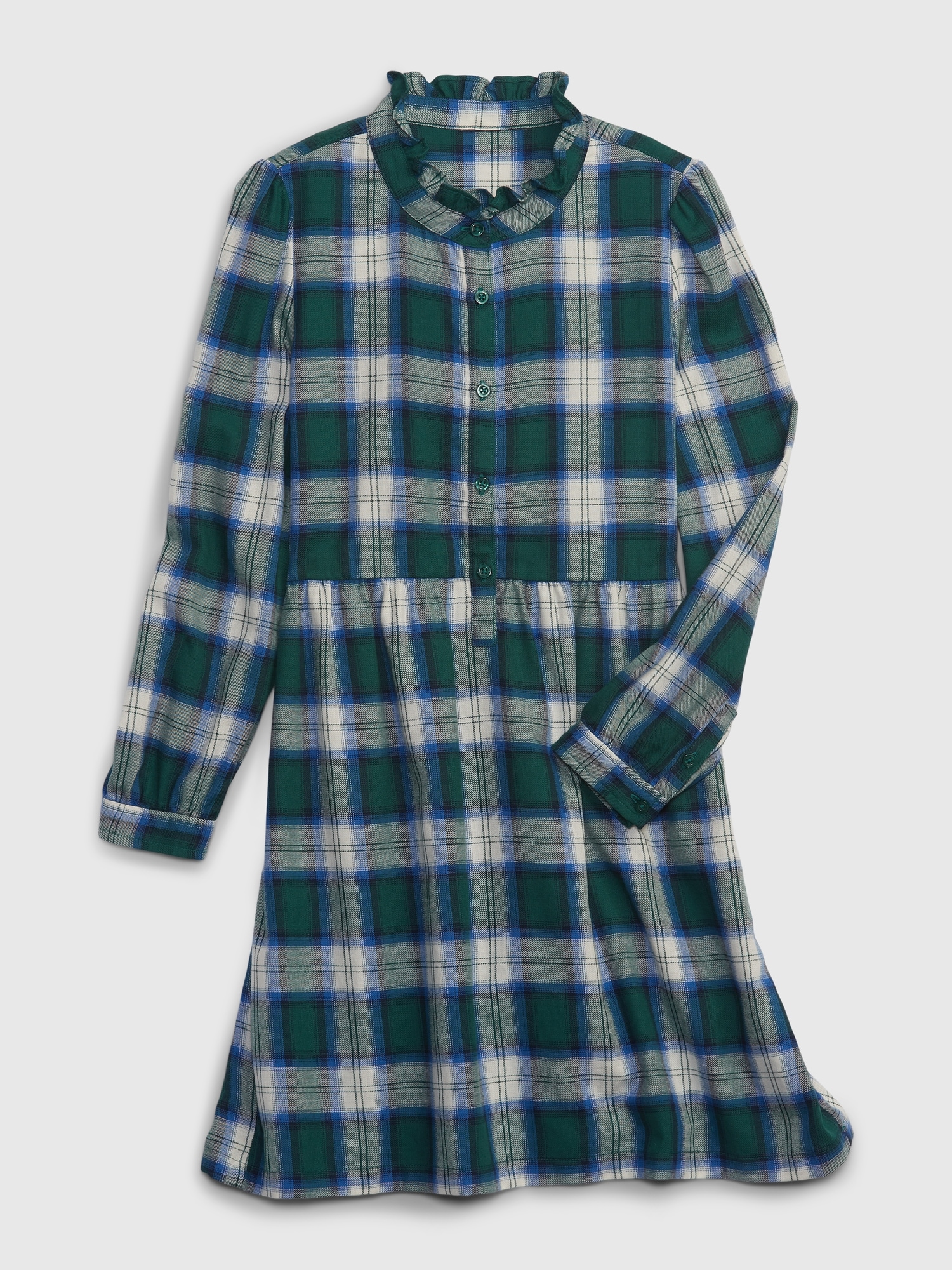 Kids Ruffle Plaid Dress | Gap
