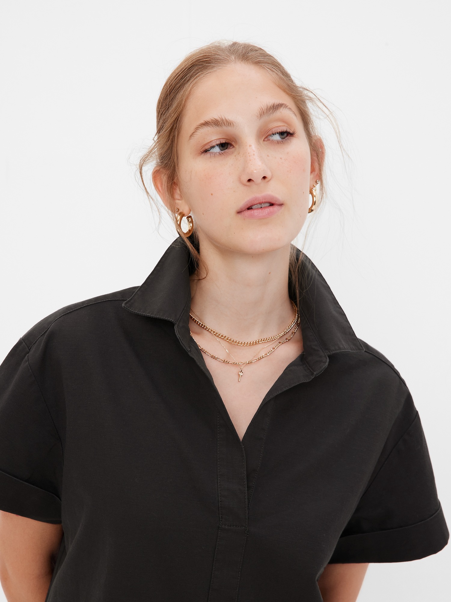 Popover Mini Dress | Gap