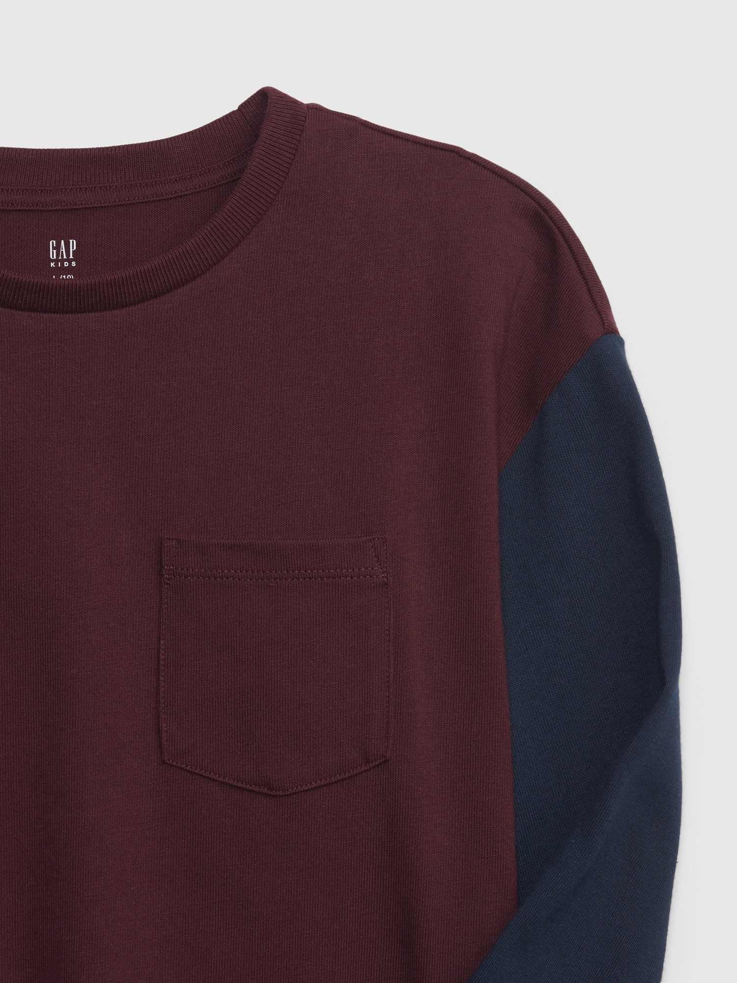 Kids Oversized Colorblock Pocket T-Shirt | Gap