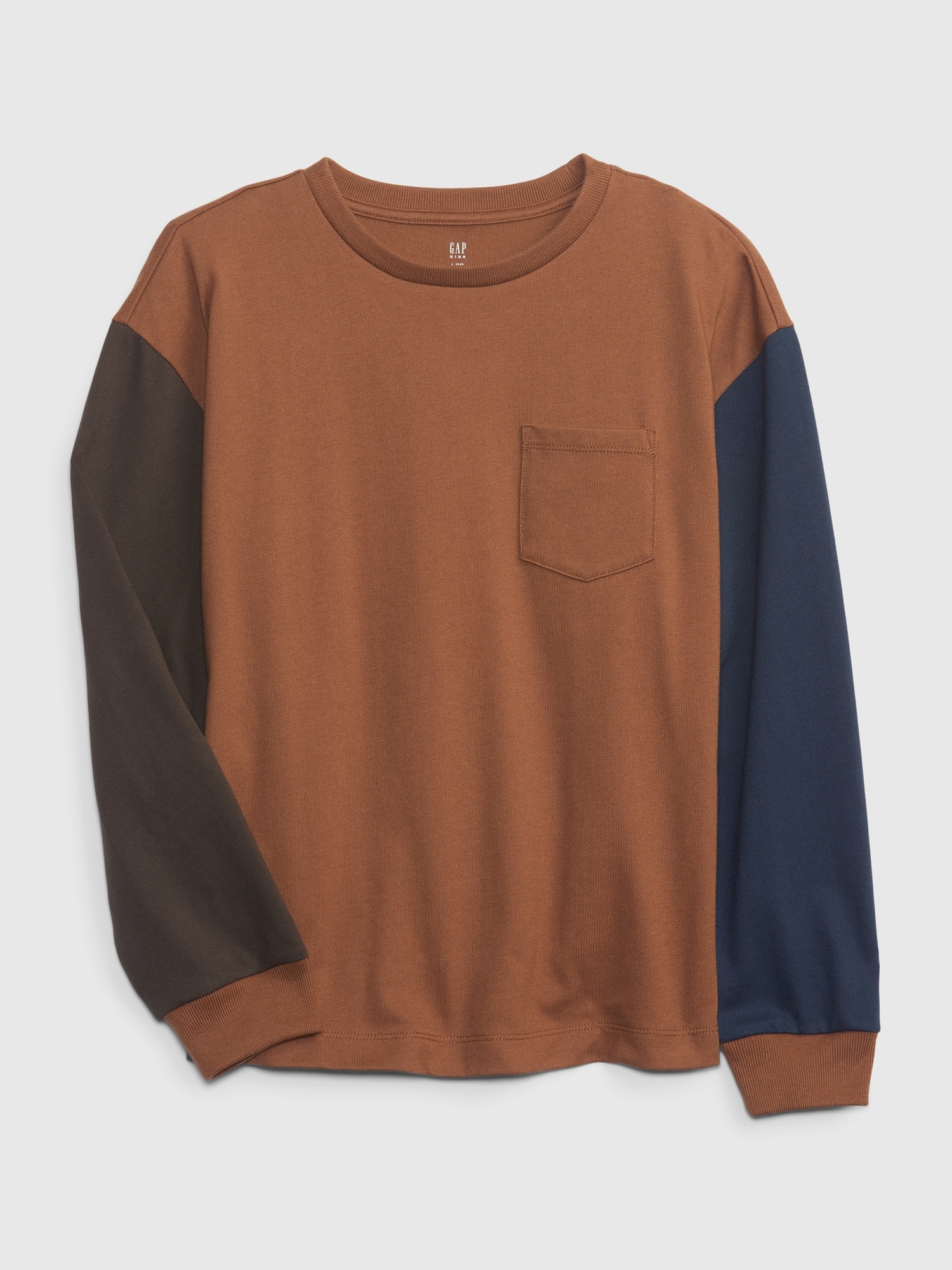 Kids Oversized Colorblock Pocket T-Shirt | Gap