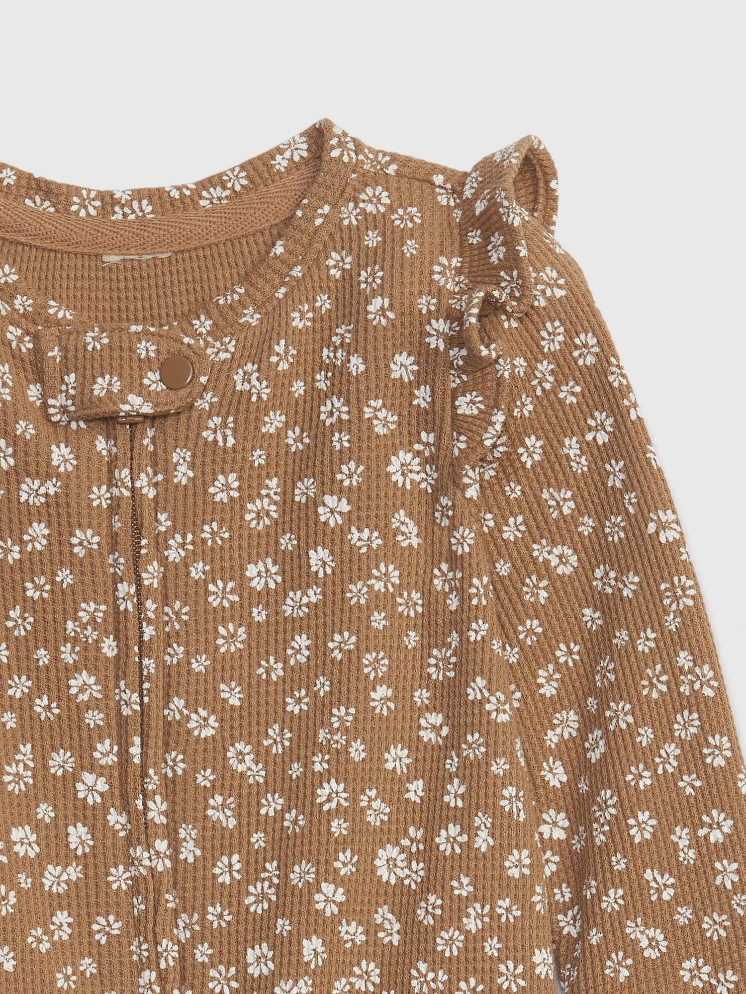 Baby 100% Organic Cotton Waffle One-Piece | Gap