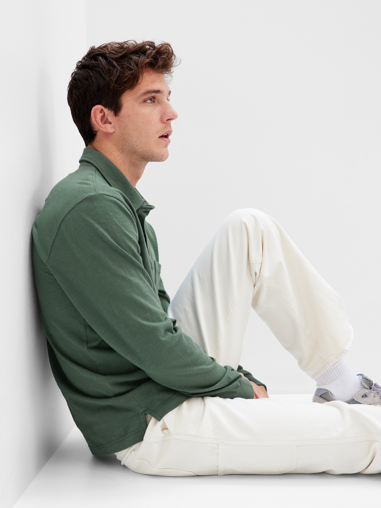 Slub Pocket Polo Shirt | Gap