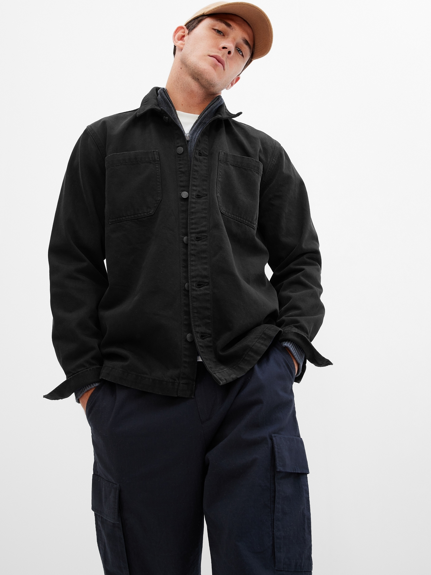Denim Utility Overshirt | Gap