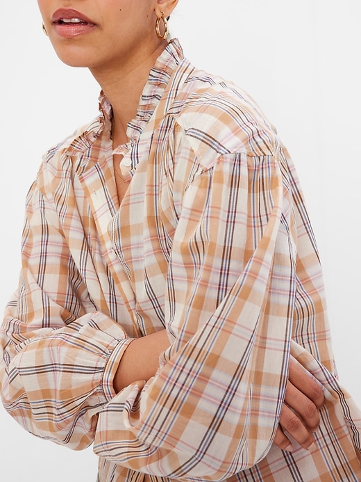 Ruffle Neck Shirt | Gap