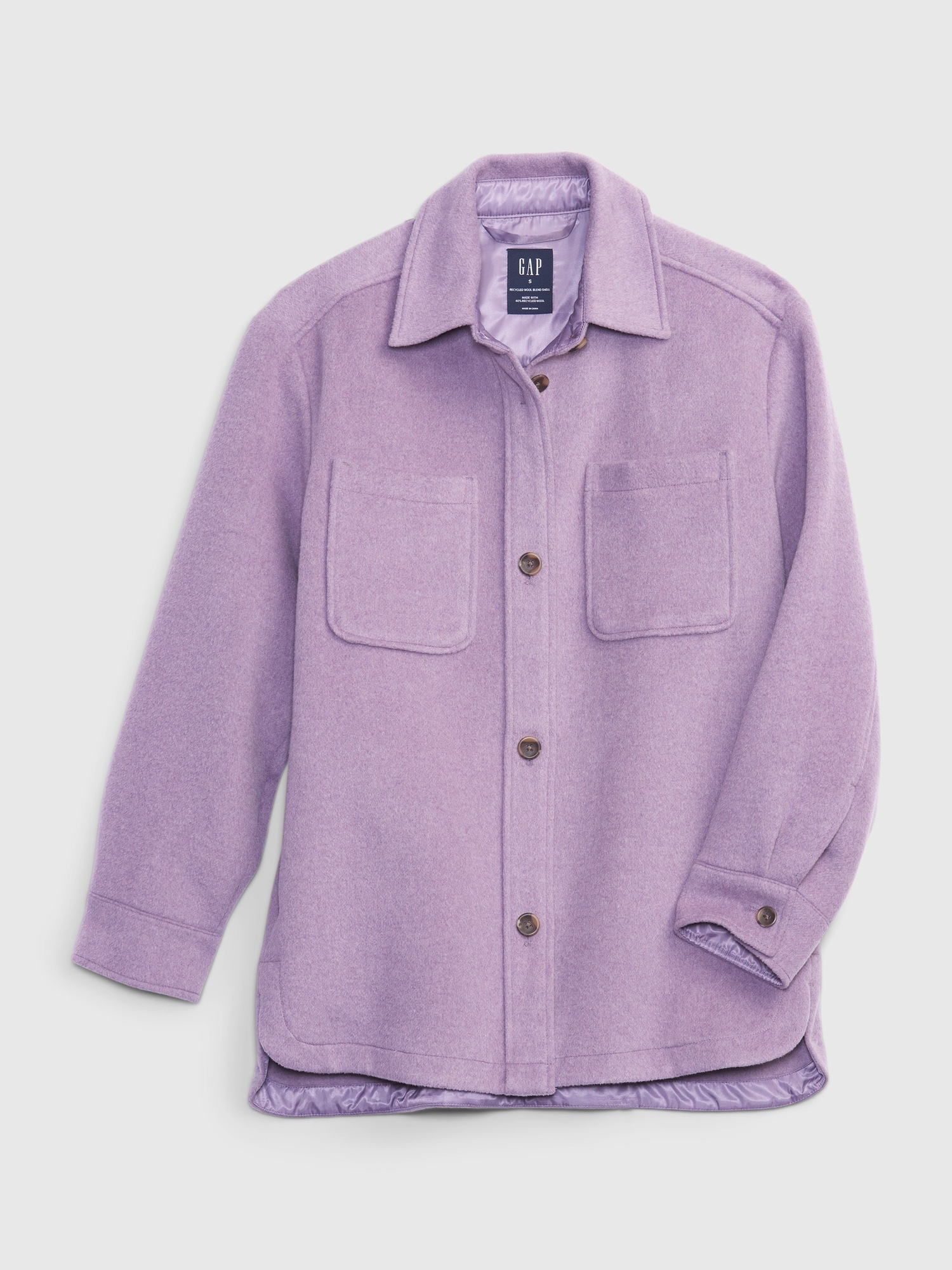 Recycled Wool Shirt Jacket | Gap