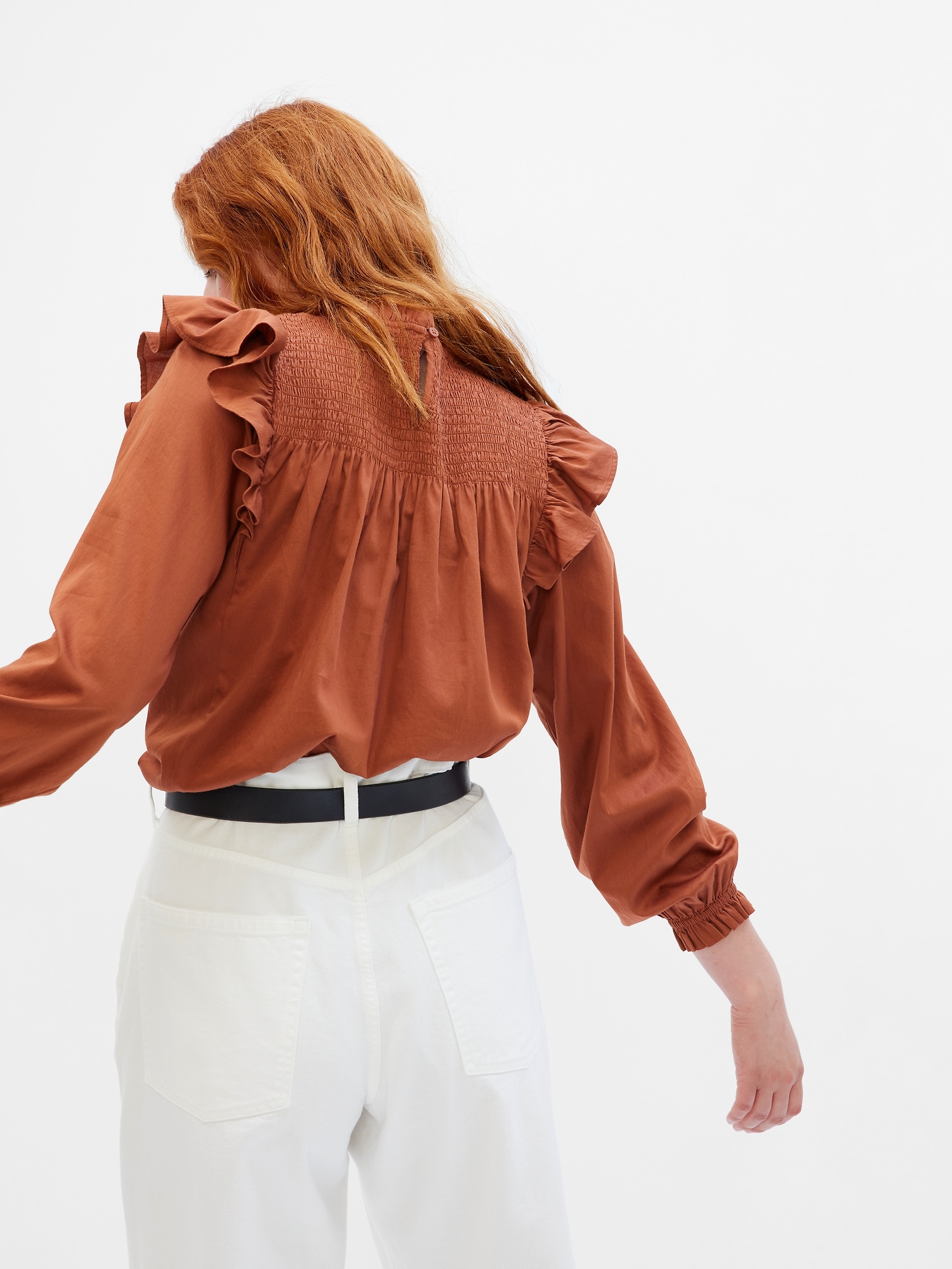 Smocked Ruffle Top | Gap