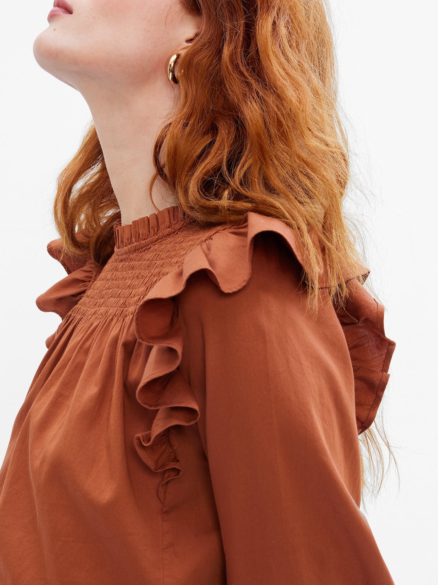 Smocked Ruffle Top | Gap