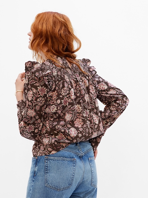 Smocked Ruffle Top | Gap