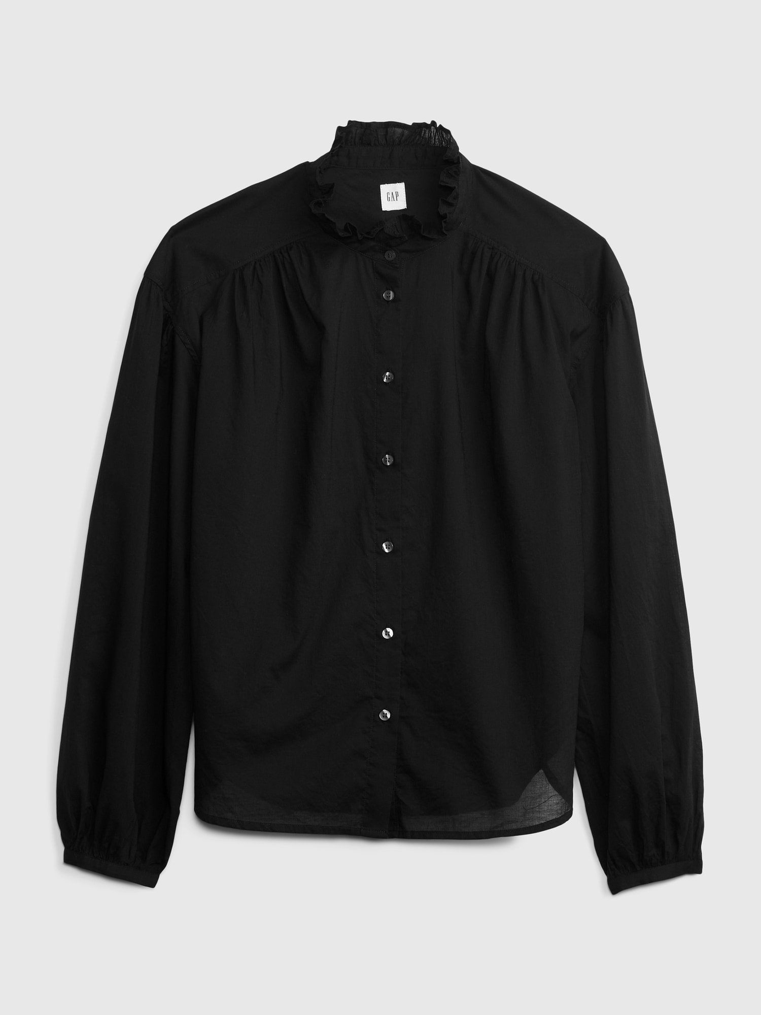 Ruffle Neck Shirt | Gap