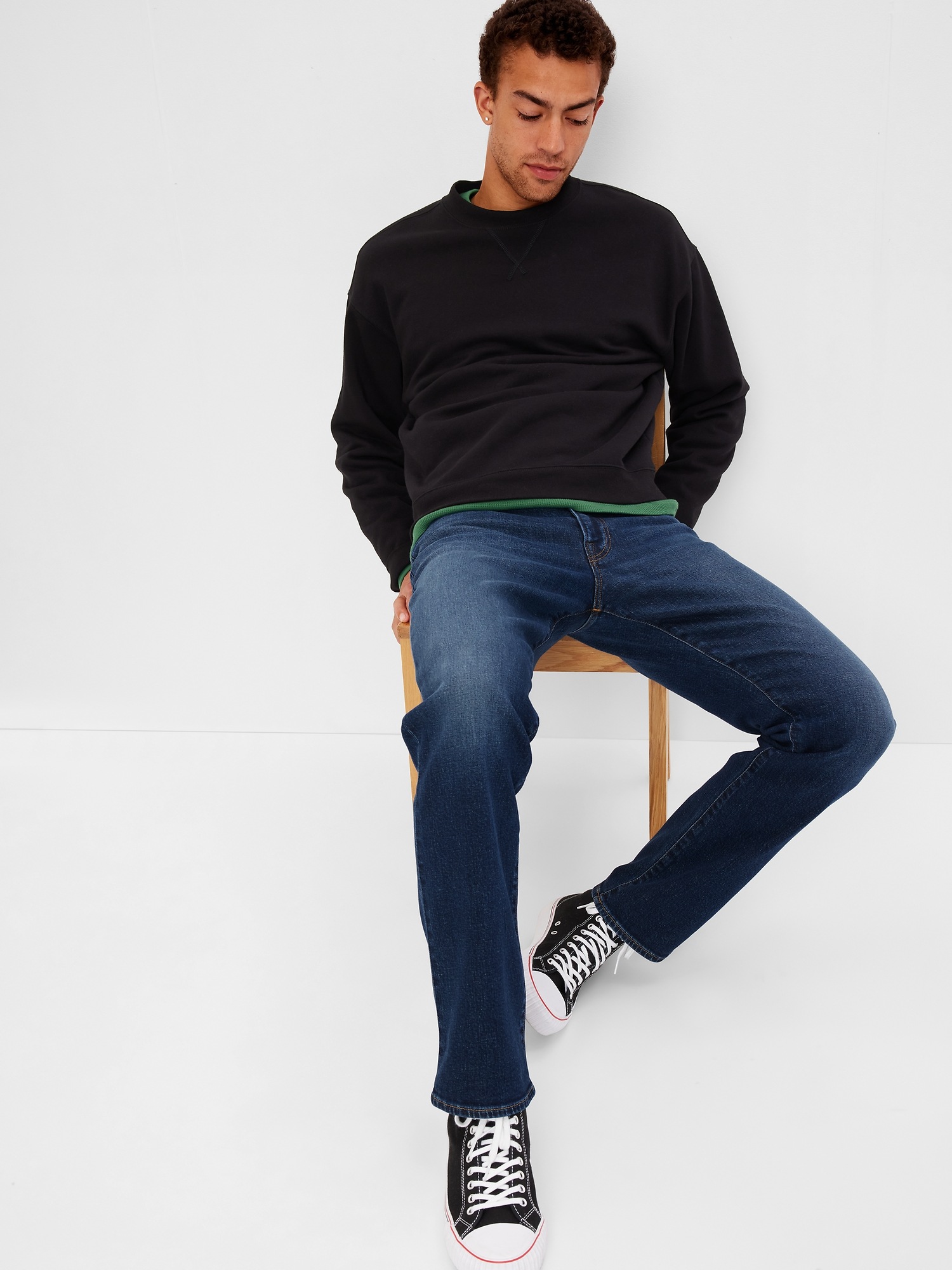 Soft Flex Straight Jeans | Gap