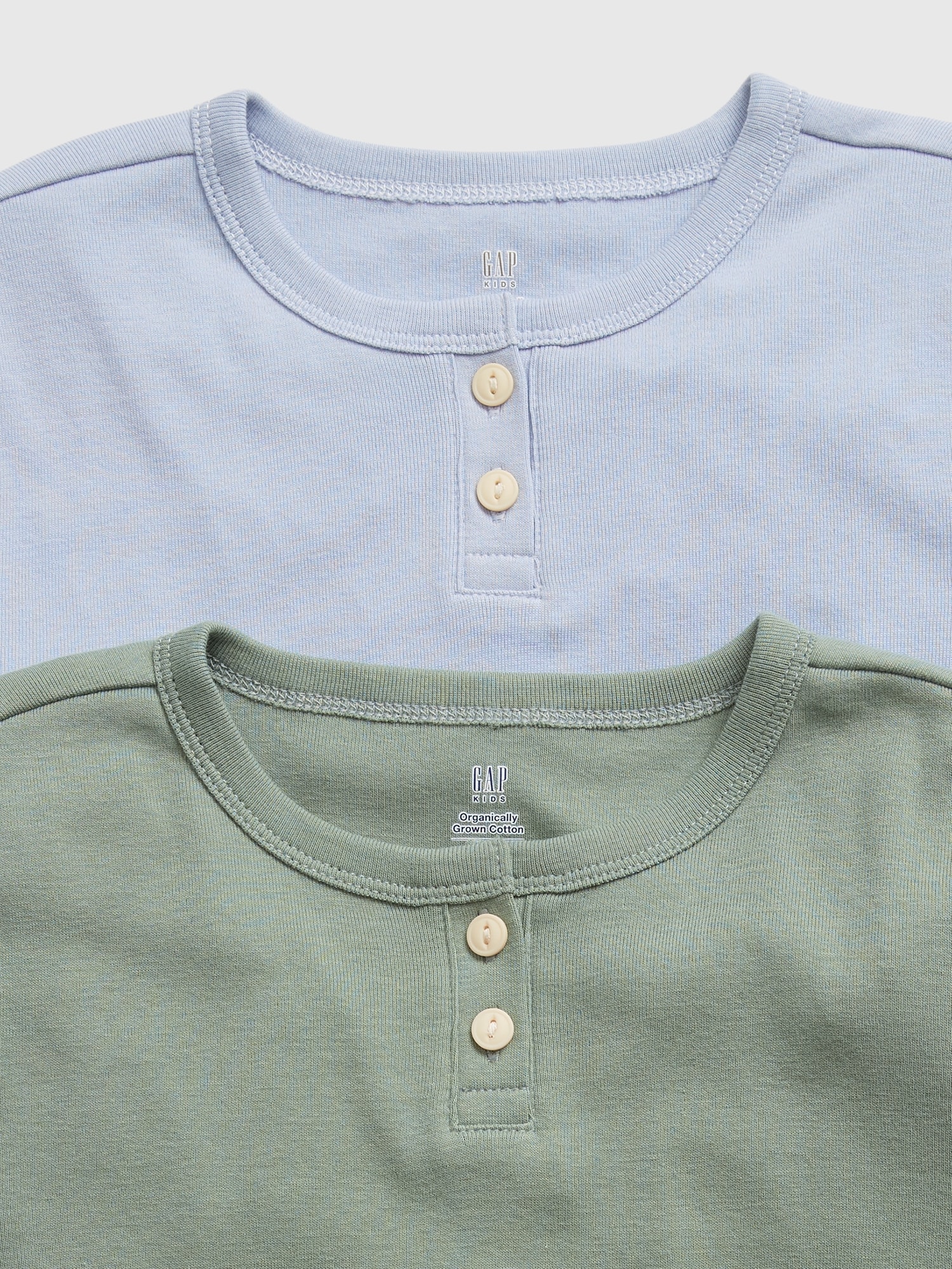 Kids 100% Organic Cotton Henley PJ Set (2-Pack) | Gap