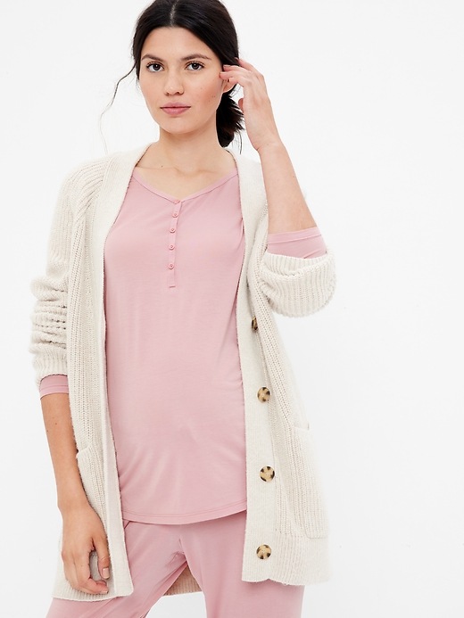 Maternity Modal Henley PJ Set | Gap