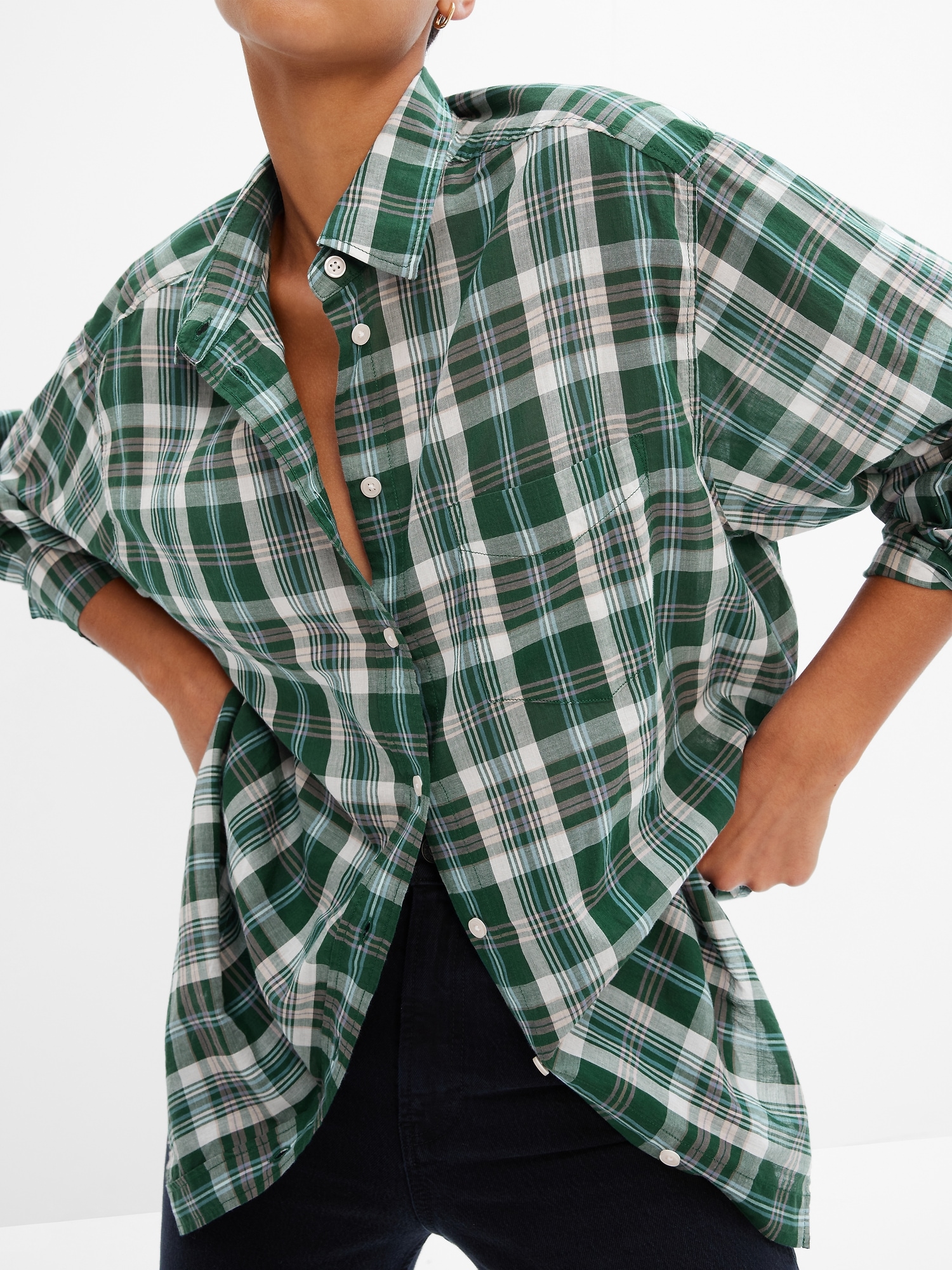 Plaid Big Shirt | Gap