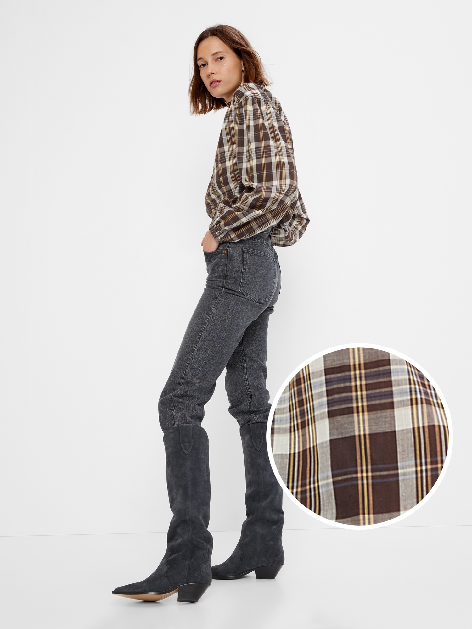 Ruffle Neck Shirt | Gap