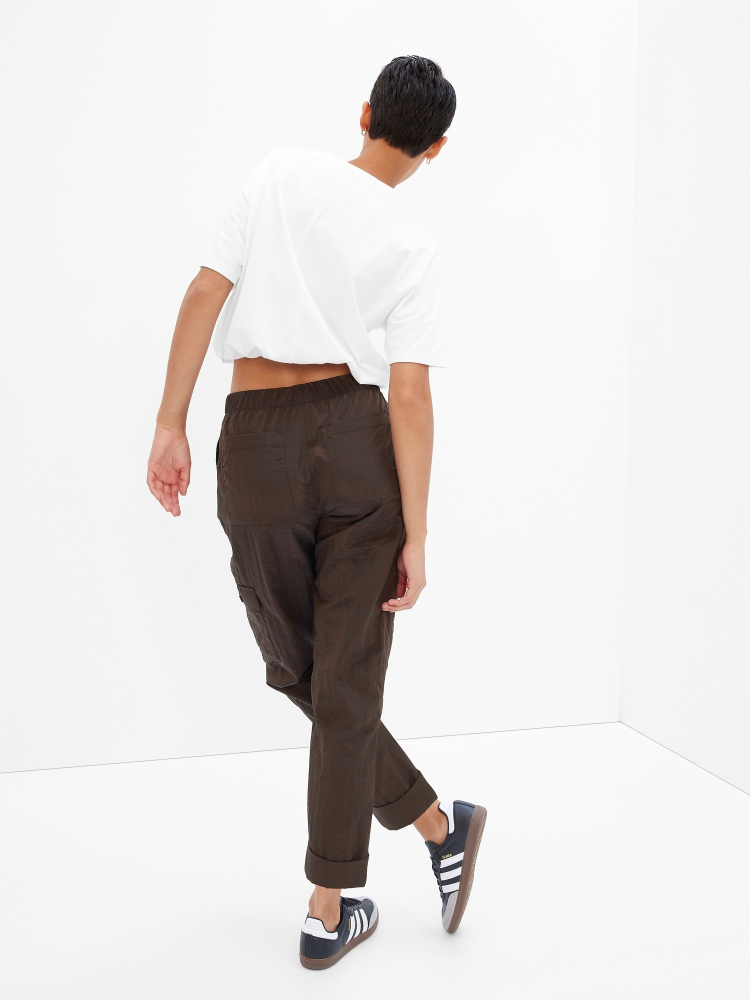 Nylon Pull-On Cargo Pants | Gap