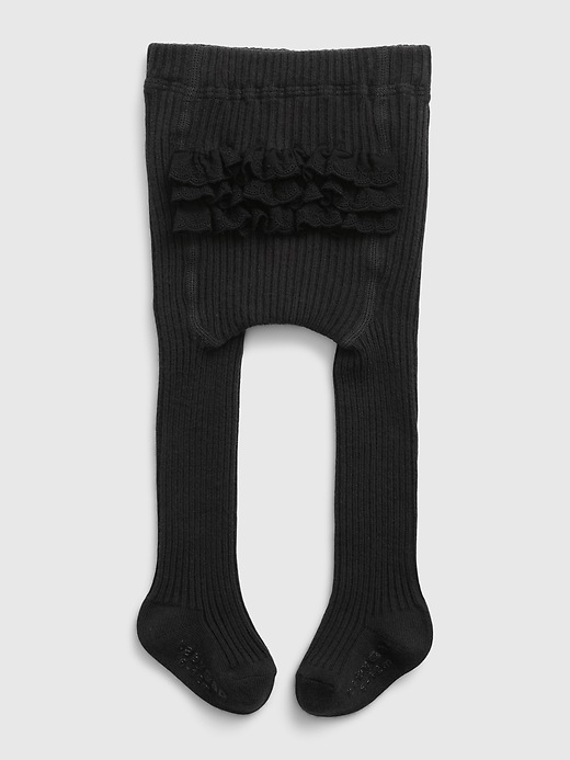 Baby Rib Ruffle Tights | Gap