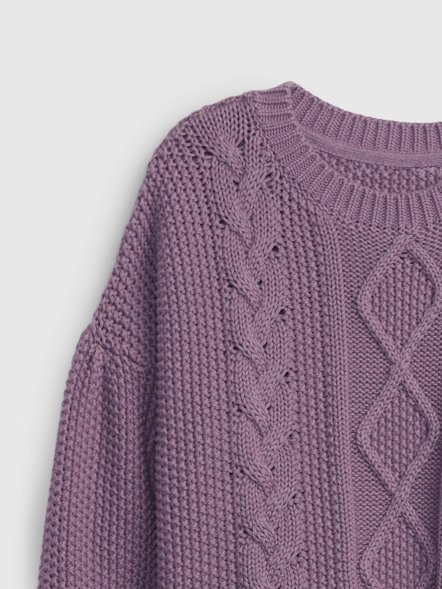 Kids Relaxed Cable Knit Sweater Gap