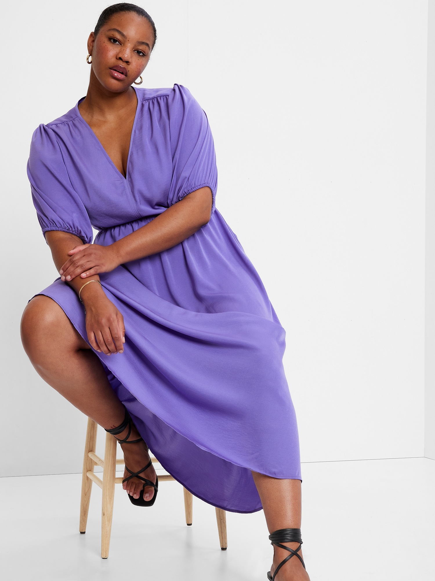 Blouson Cutout Maxi Dress | Gap